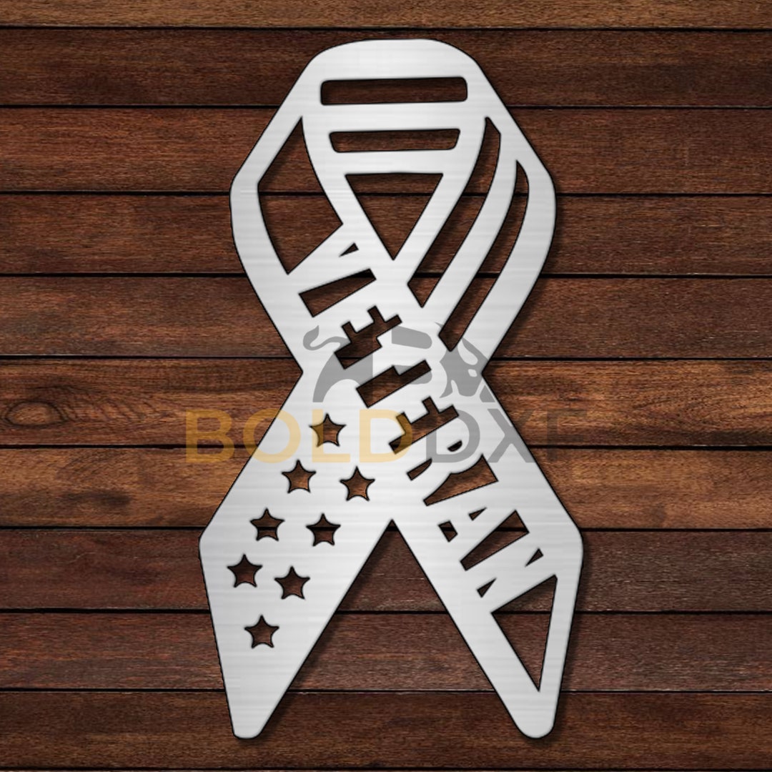 Veteran Ribbon DXF & SVG - Etsy