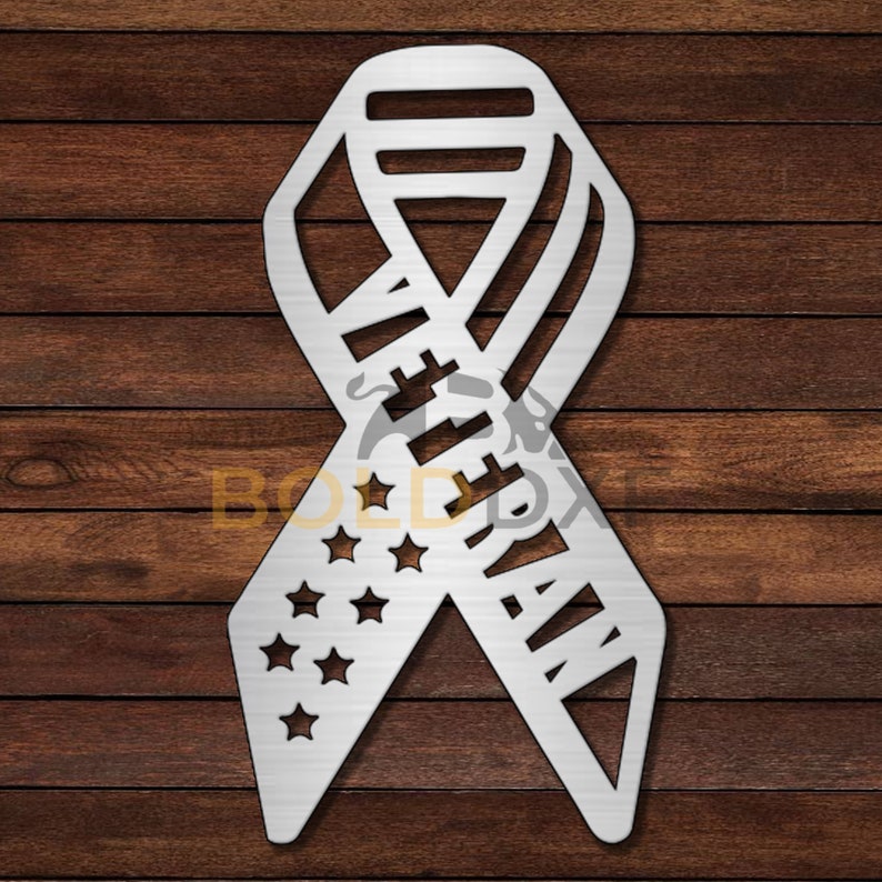 Veteran Ribbon DXF & SVG - Etsy
