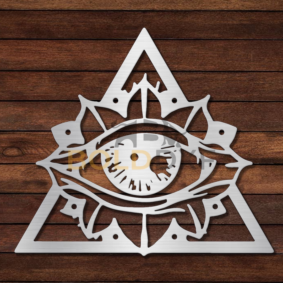 One Eye Triangle DXF & SVG - Etsy