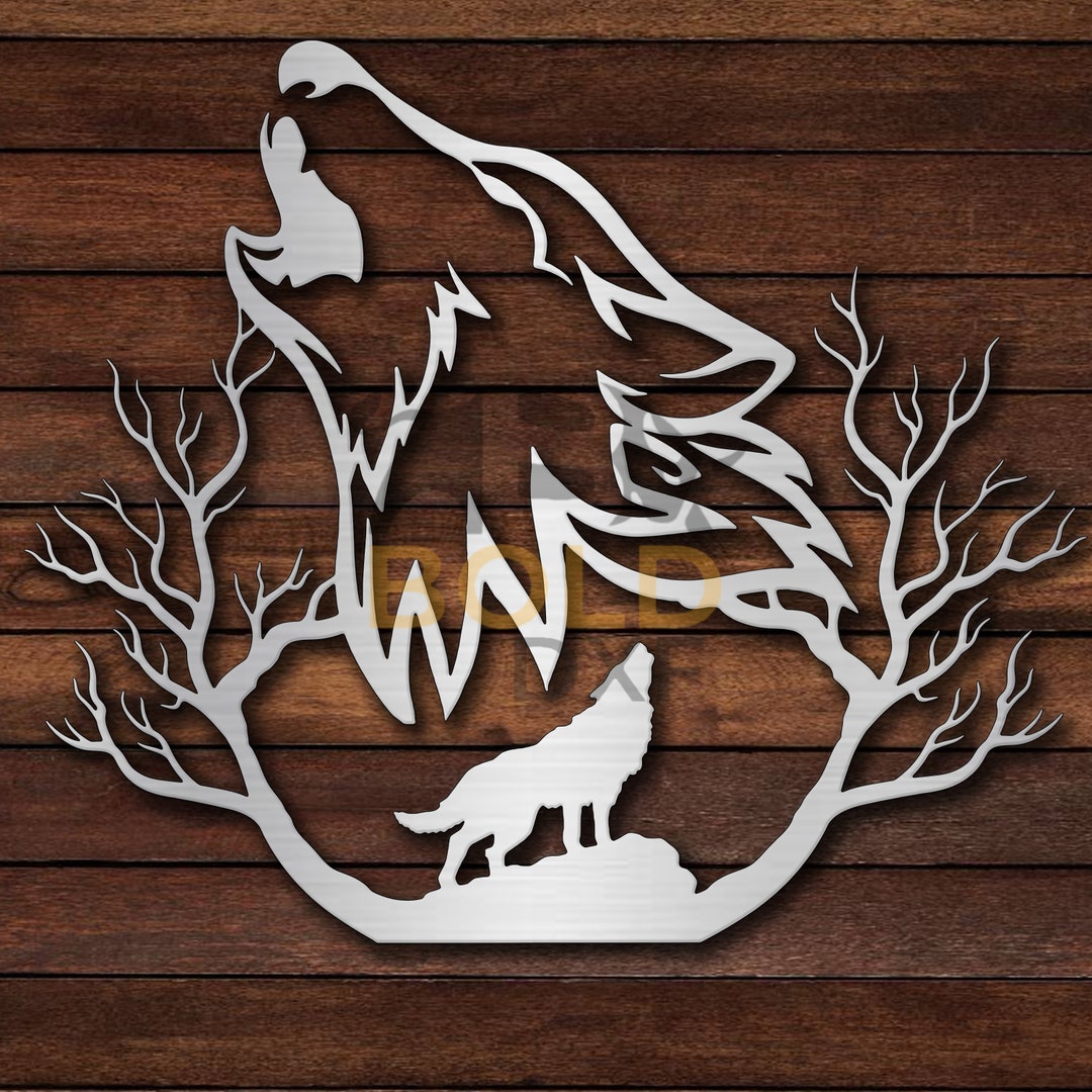 Wolf DXF & SVG - Etsy
