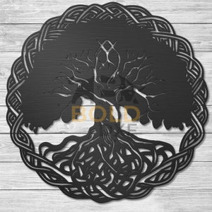 Celtic Knot Tree of Life DXF & SVG - Etsy
