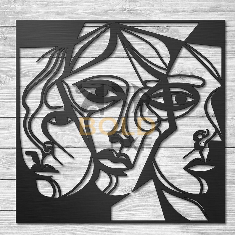 Cubism Design 3 DXF & SVG - Etsy
