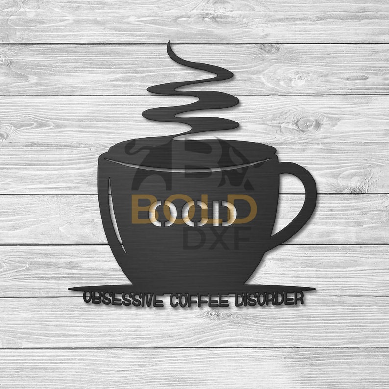 Trastorno obsesivo del café DXF & SVG - Etsy México