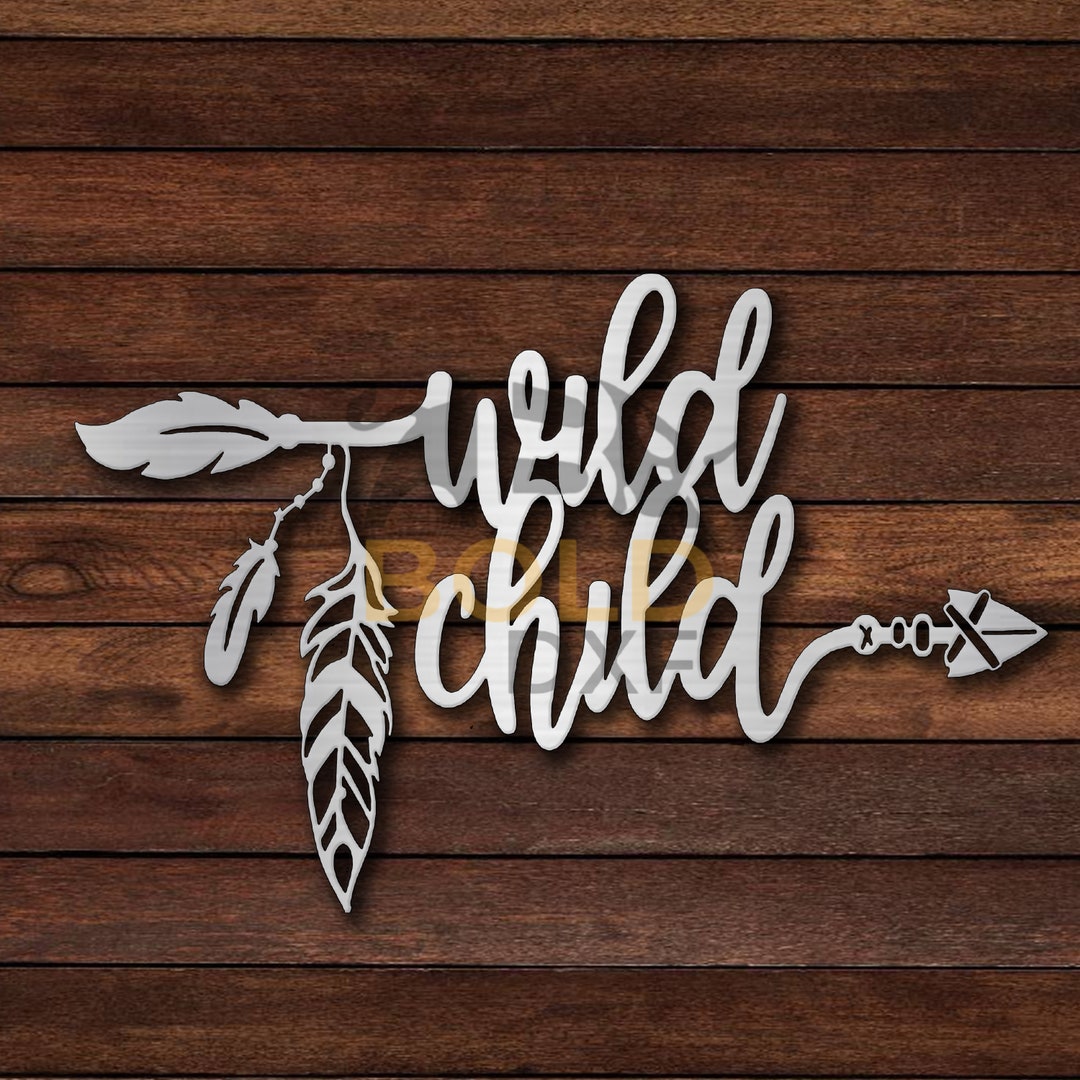 Wild Child DXF & SVG - Etsy