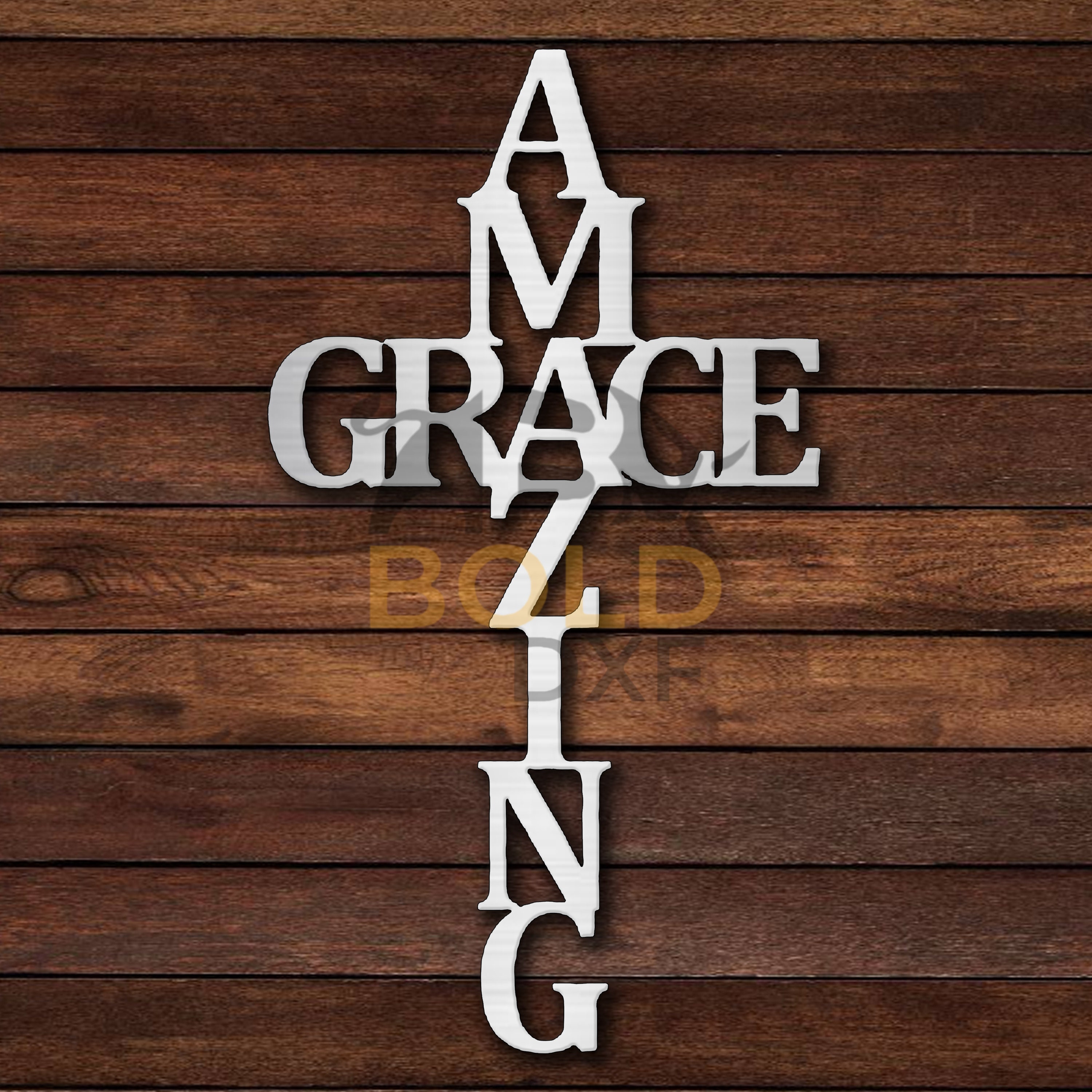Amazing Grace Cross SVG DXF, CNC Plasma Laser Cut File - Etsy