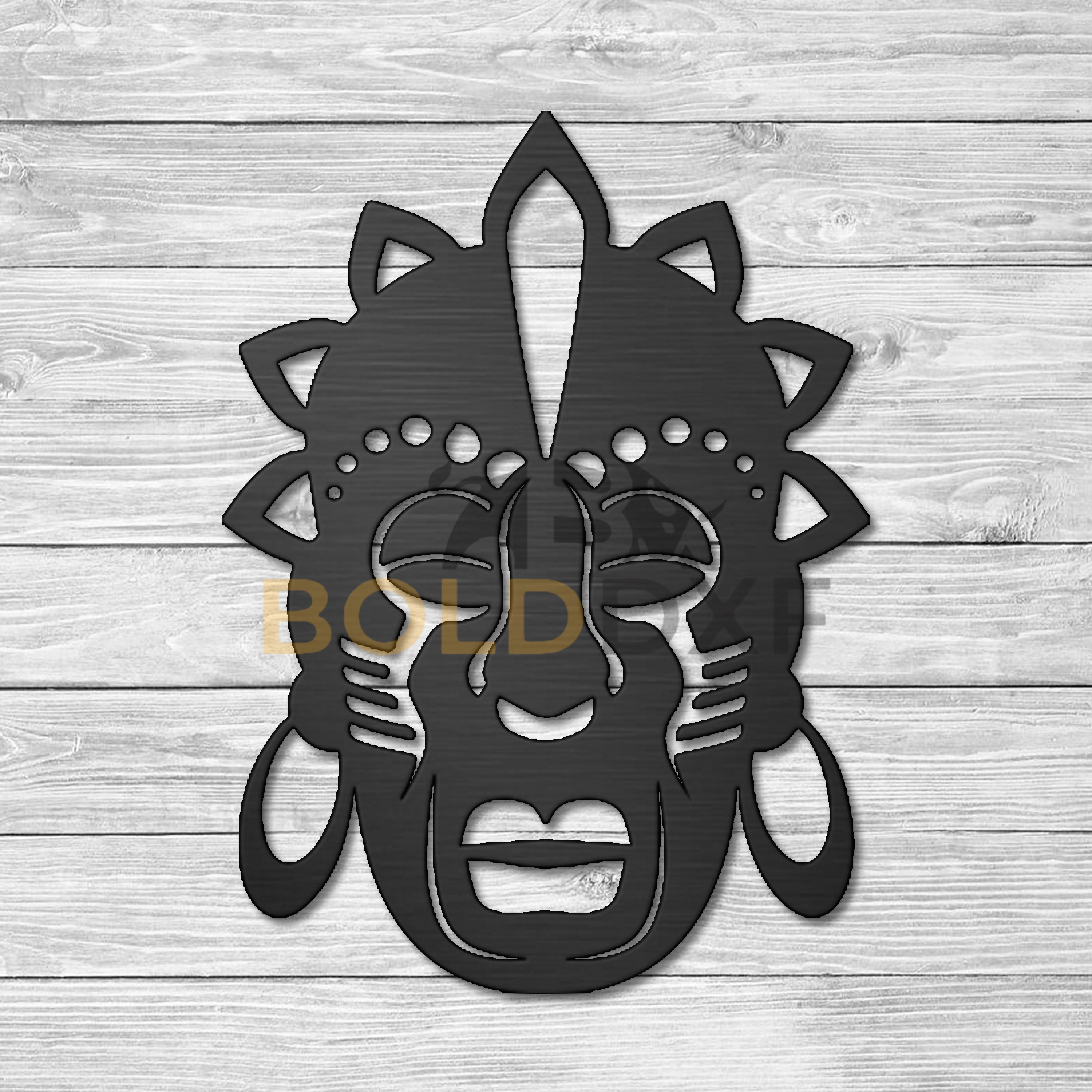 African Native Mask Design 3 DXF & SVG - Etsy