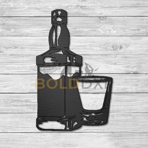 Bottle of Whiskey DXF & SVG - Etsy