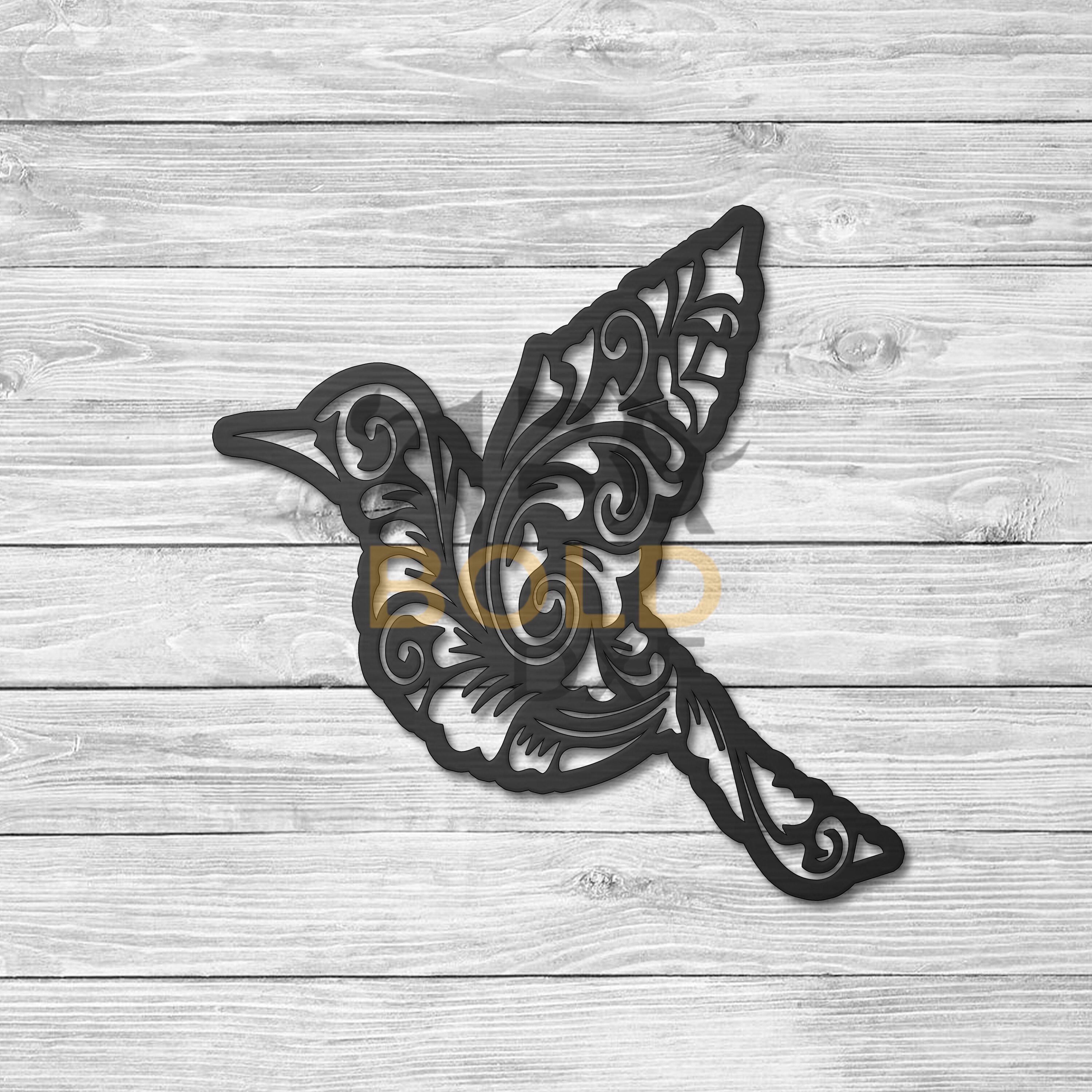Floral Bird DXF & SVG - Etsy