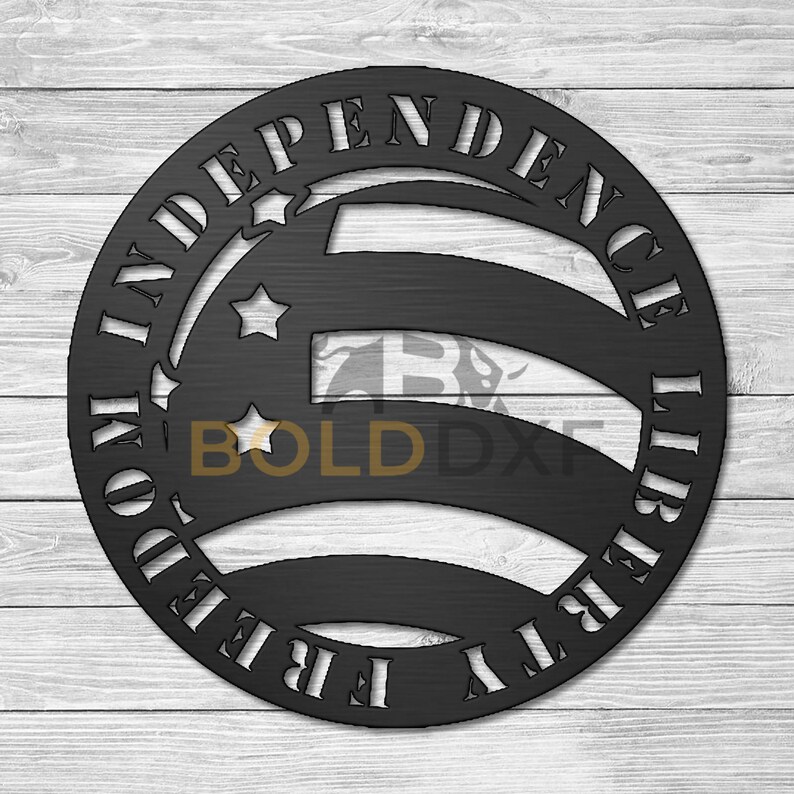 Independence Liberty Freedom DXF & SVG - Etsy