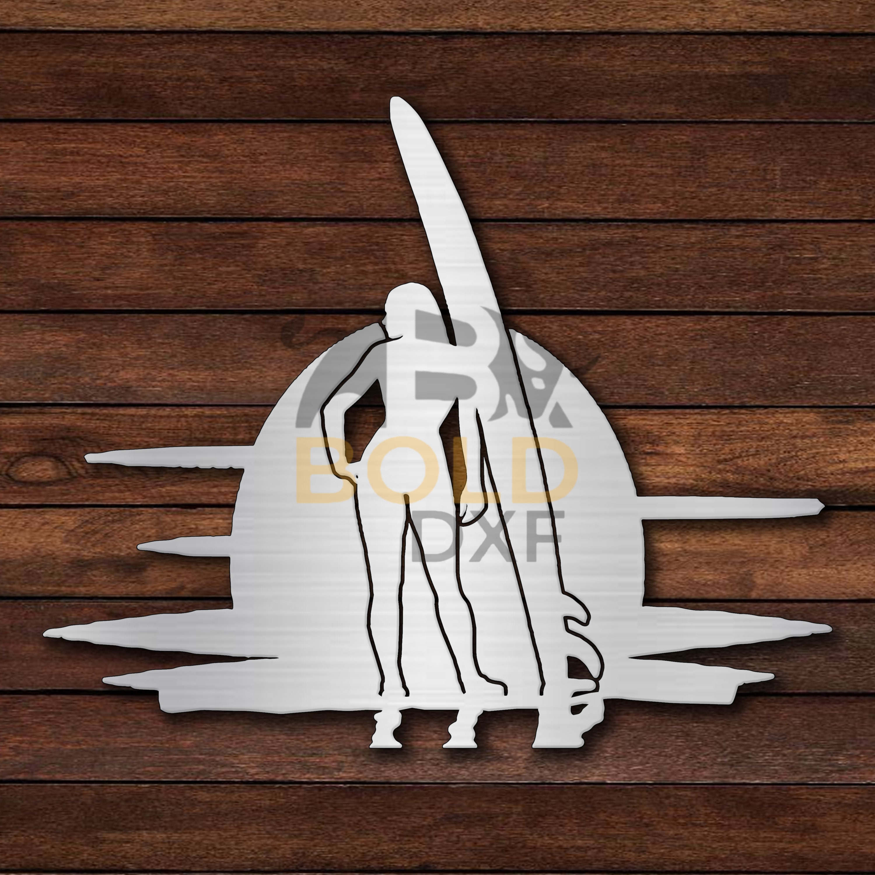 Sunset and Surfboard DXF & SVG - Etsy