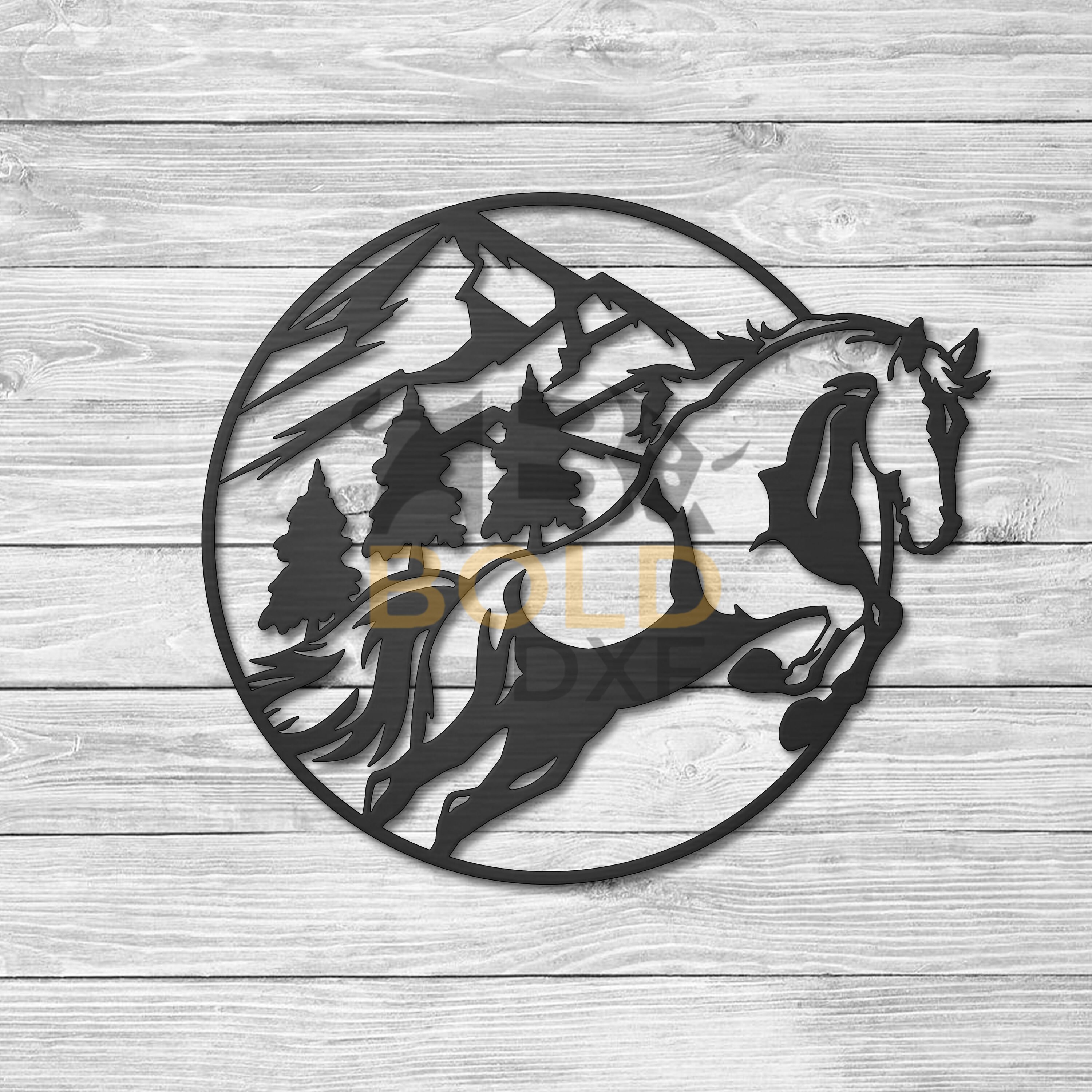 Stallion DXF & SVG - Etsy