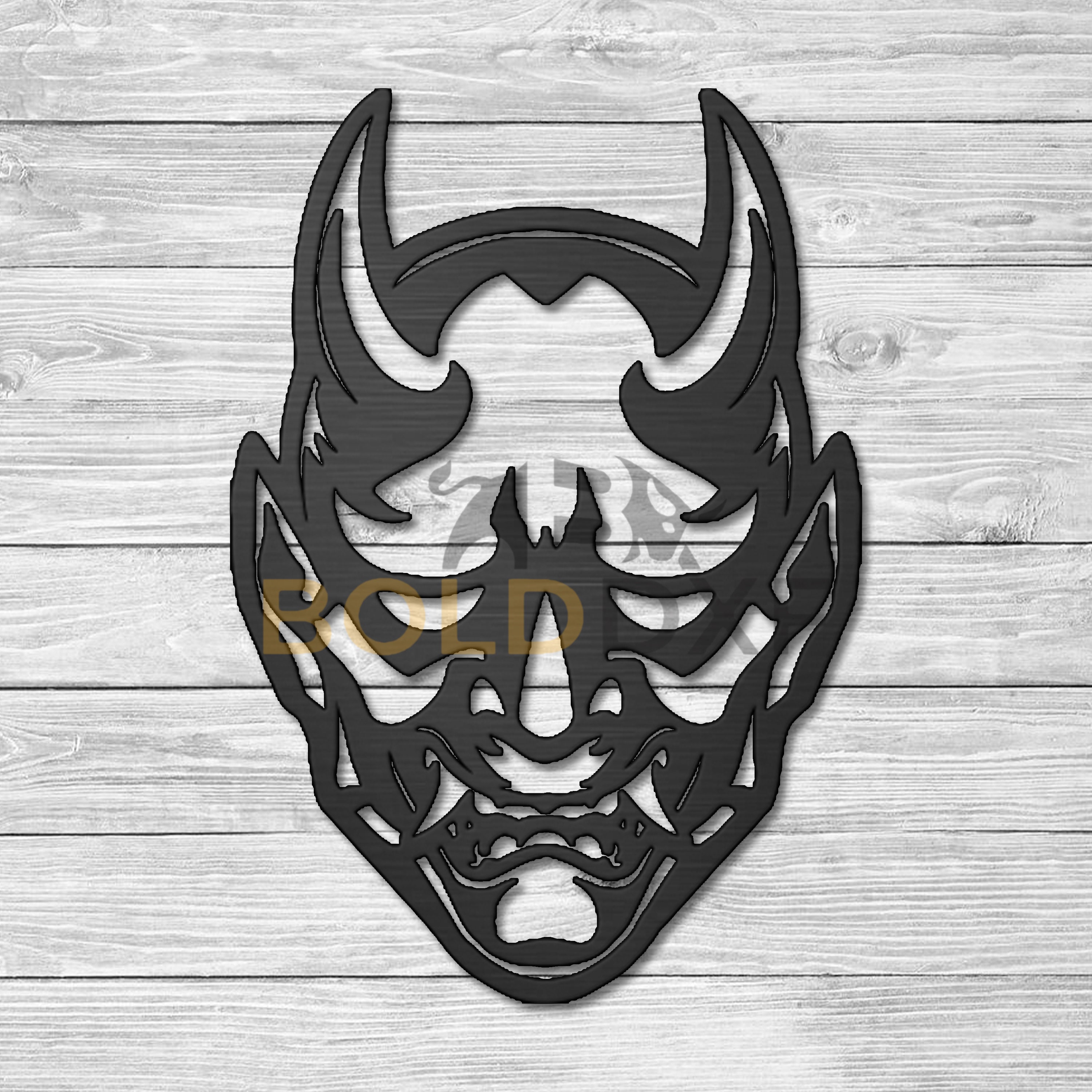 Hannya Mask DXF & SVG - Etsy