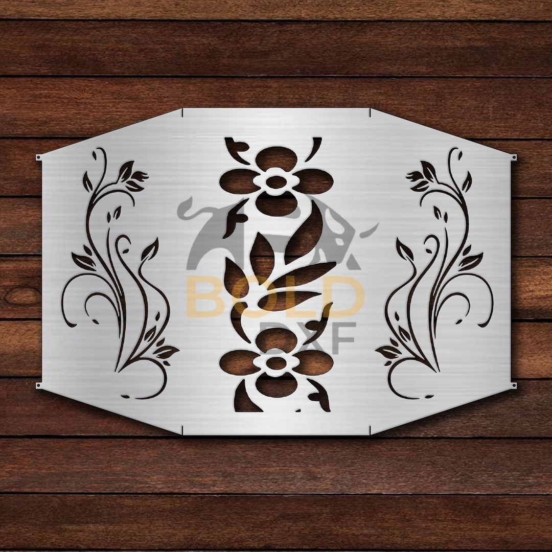 Sconce - Floral DXF & SVG - Etsy