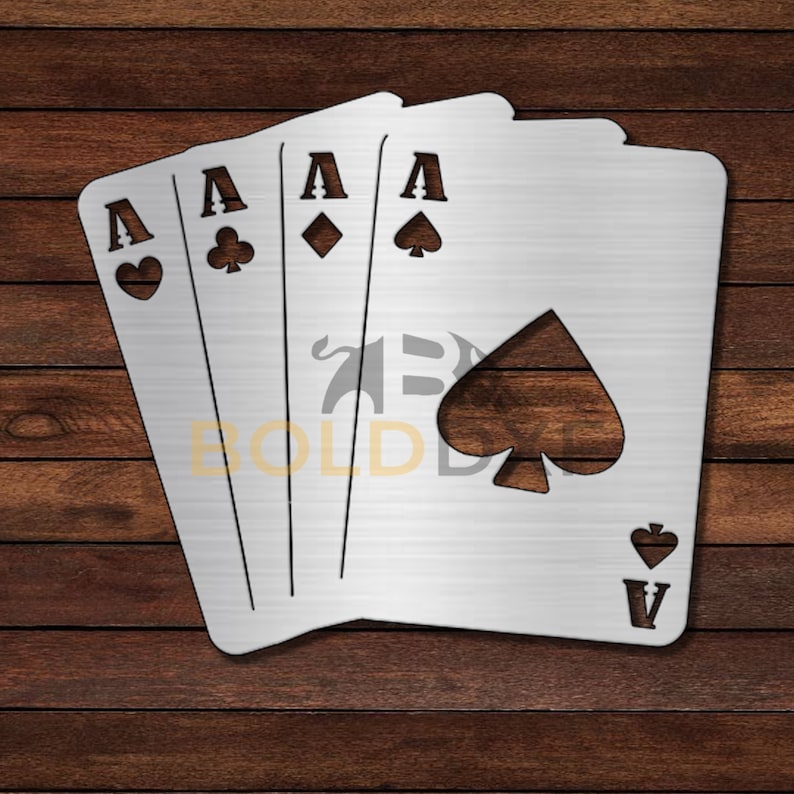 4 Aces DXF & SVG - Etsy