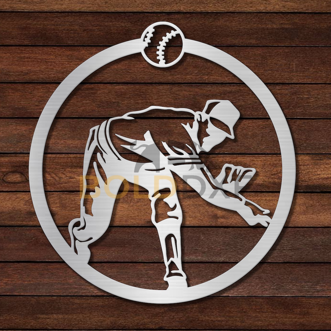 Baseball Pitcher DXF & SVG - Etsy