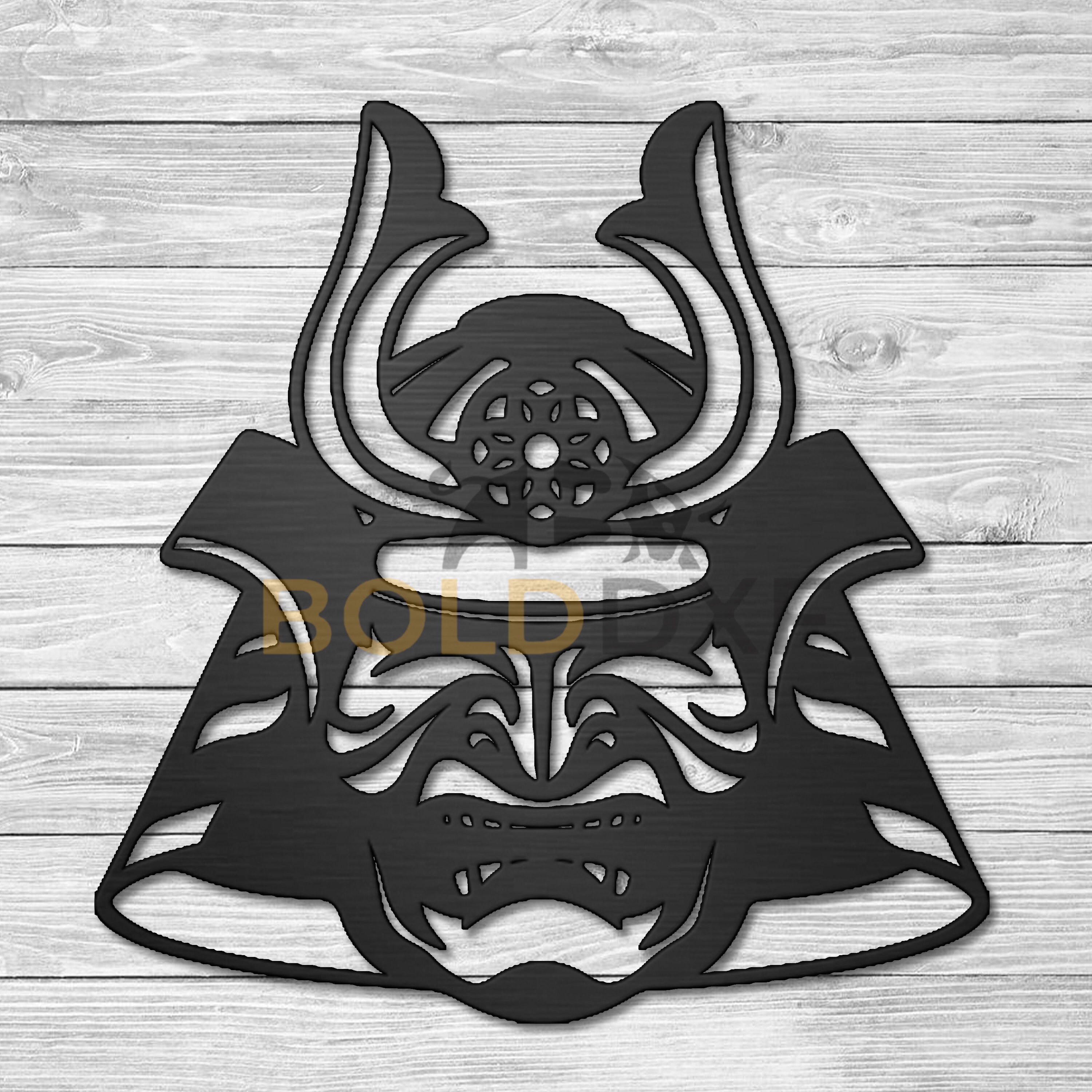 Samurai Mask DXF & SVG - Etsy