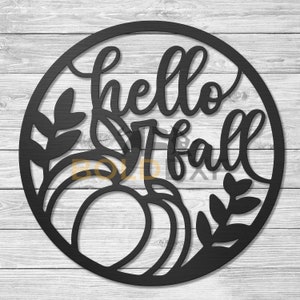 Hello Fall DXF & SVG - Etsy Canada
