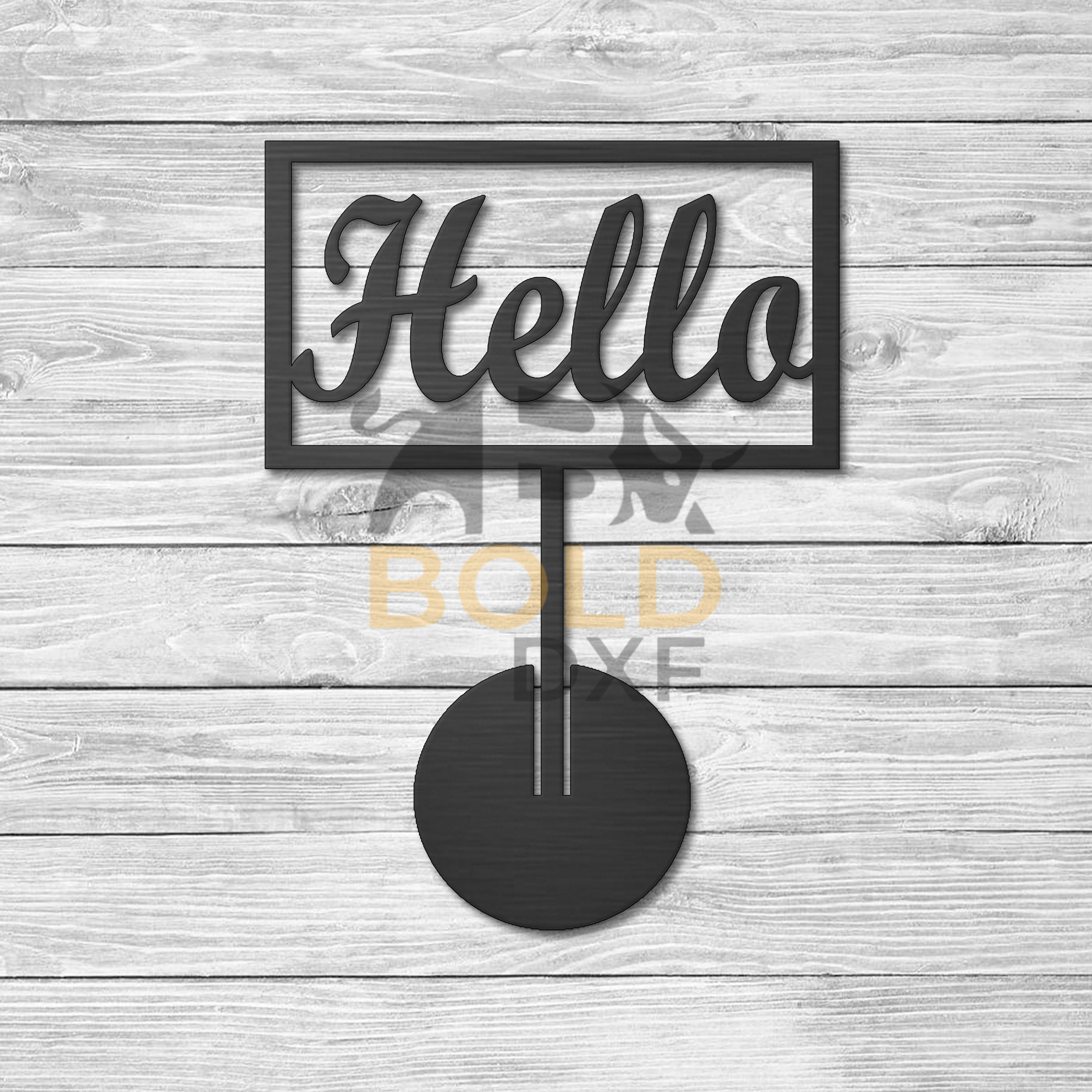 Table Top Hello DXF & SVG - Etsy