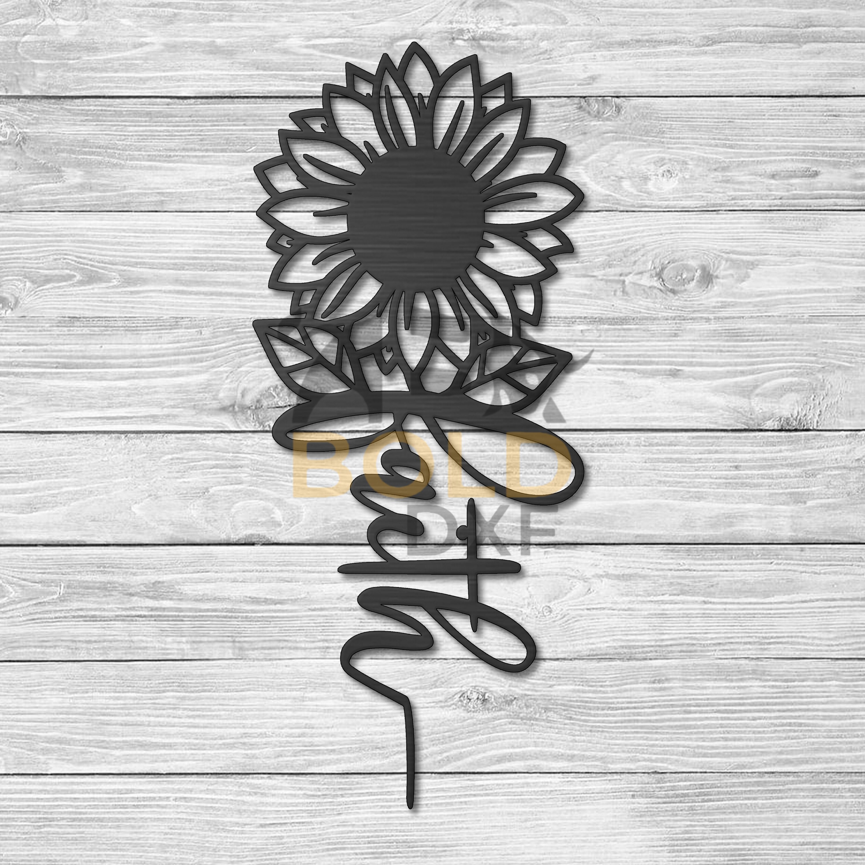 Sunflower Faith DXF & SVG - Etsy