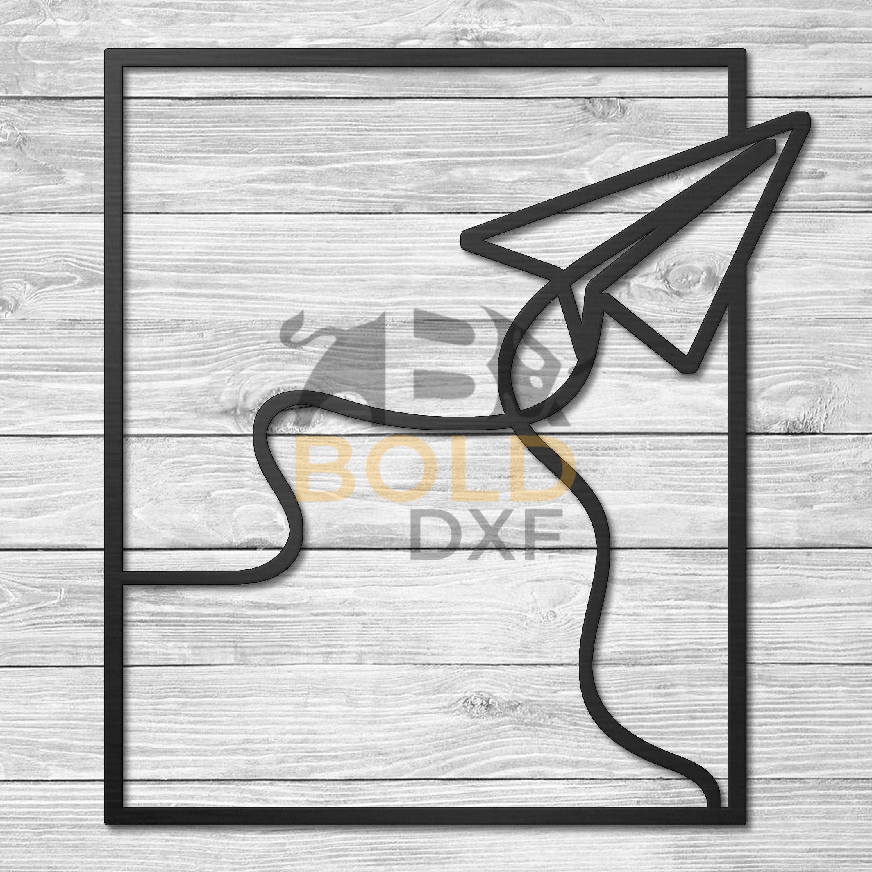 Paper Plane DXF & SVG - Etsy