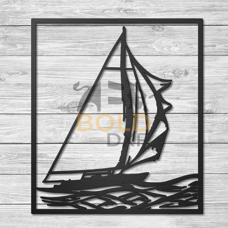 Sail Boat Design 3 DXF & SVG - Etsy