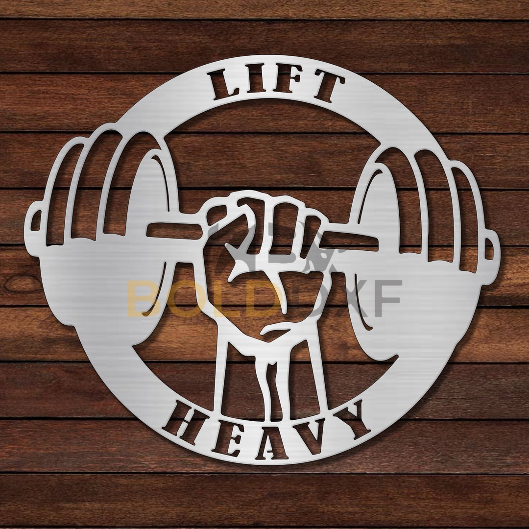Lift Heavy DXF & SVG - Etsy