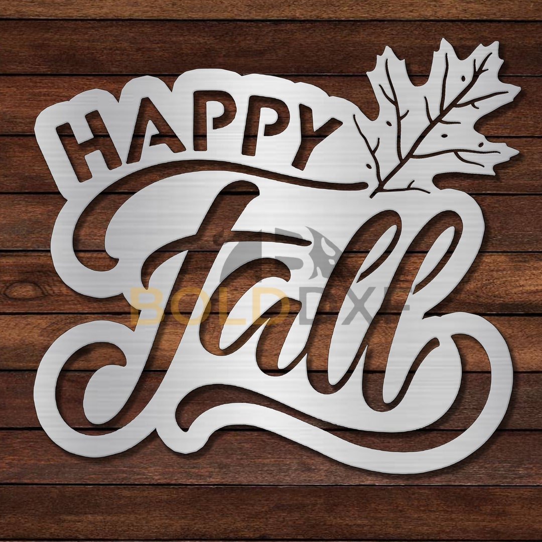 Happy Fall DXF & SVG - Etsy