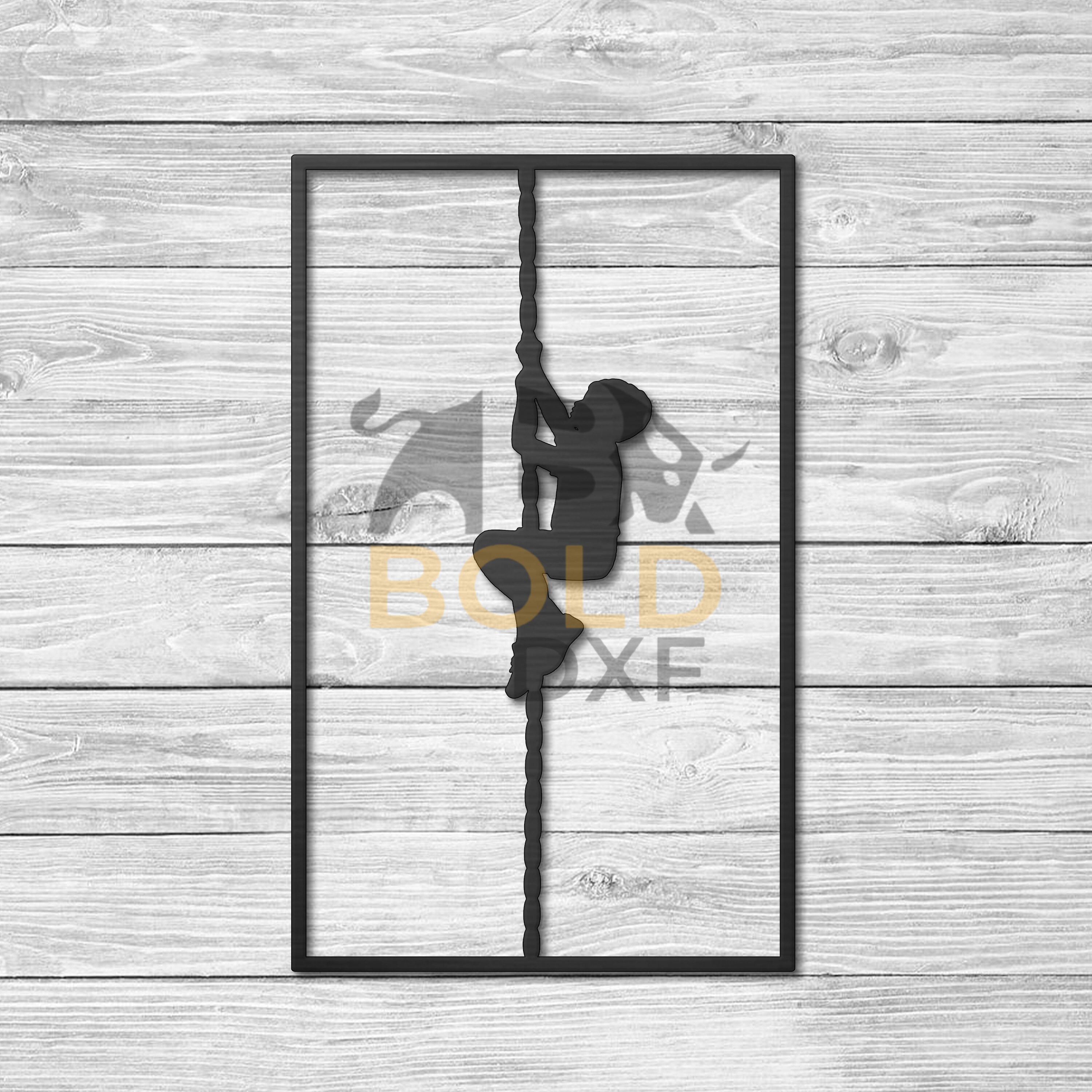 Kid Climbing A Rope DXF & SVG - Etsy