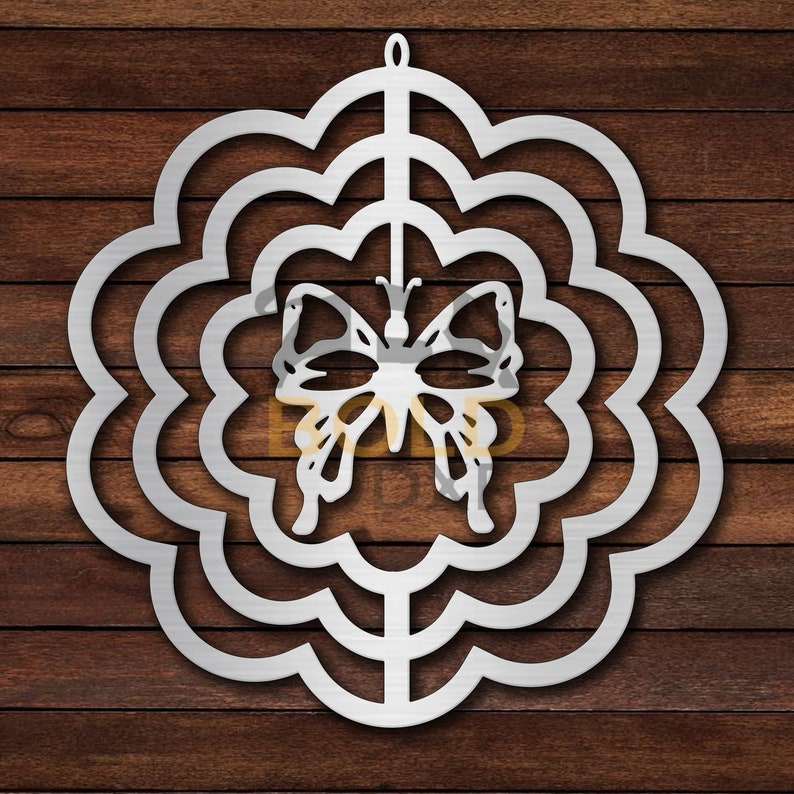 Wind Spinner Butterfly DXF & SVG - Etsy