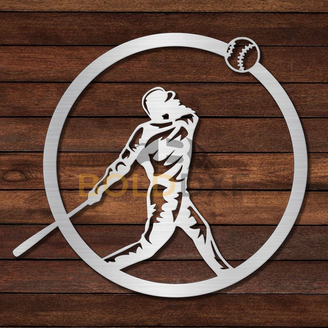 Baseball Batter DXF & SVG - Etsy