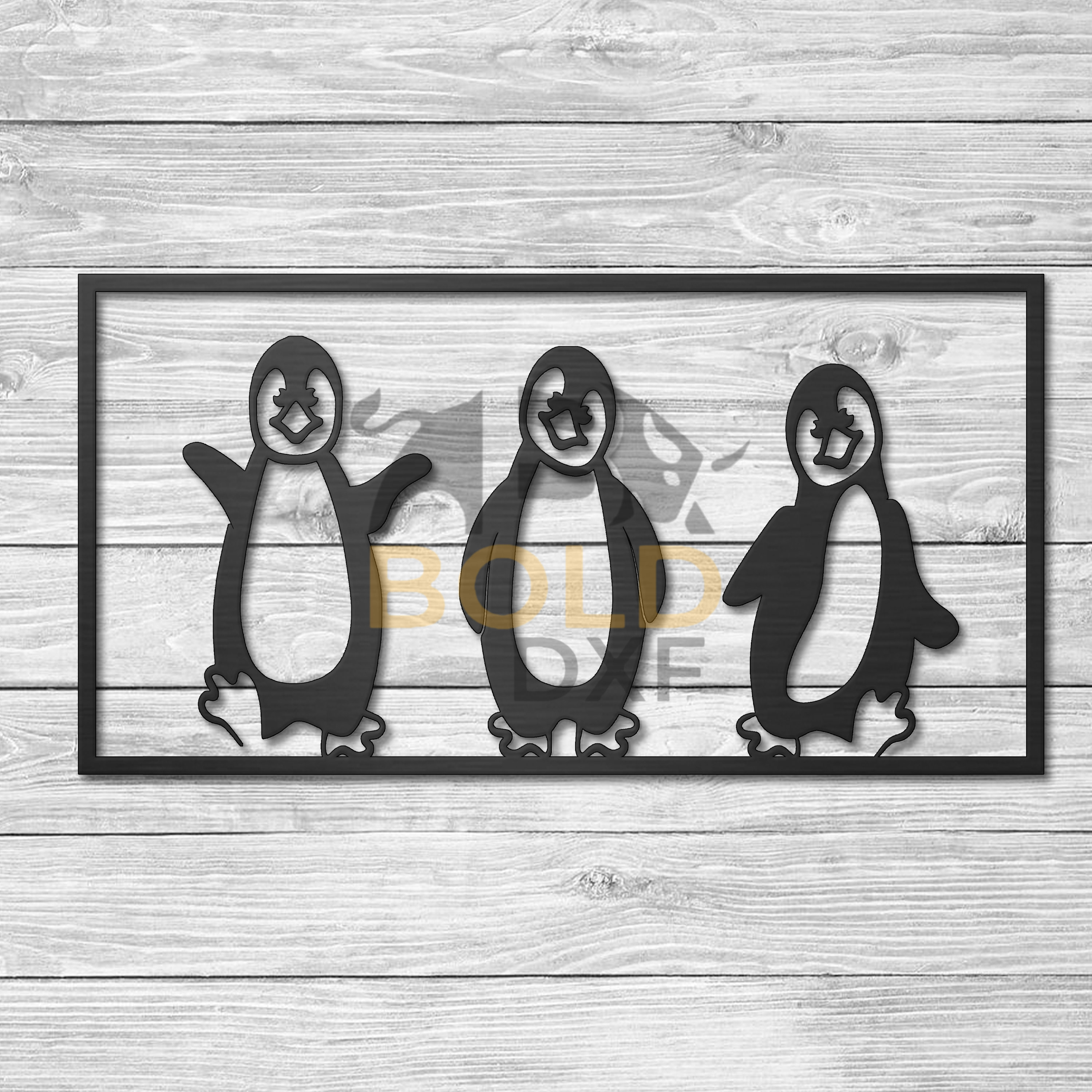 Penguin DXF & SVG - Etsy