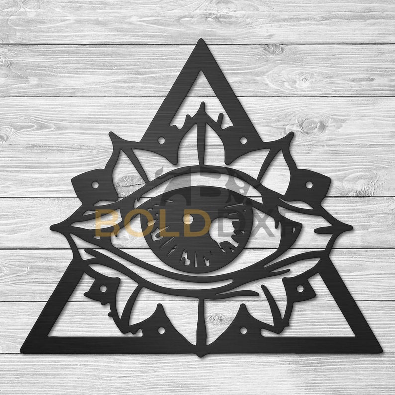 One Eye Triangle DXF & SVG - Etsy