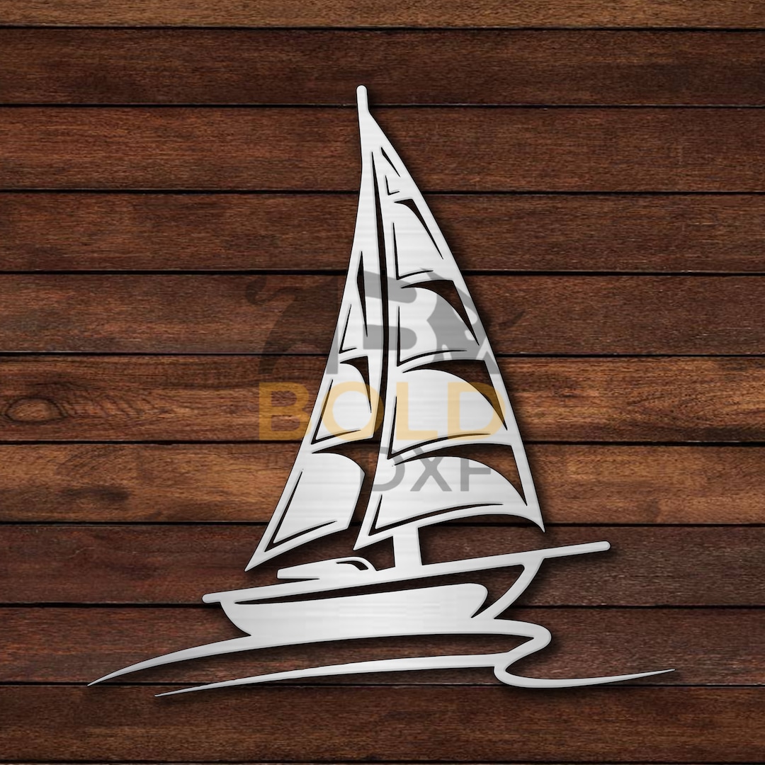 Sail Boat Design 2 DXF & SVG - Etsy