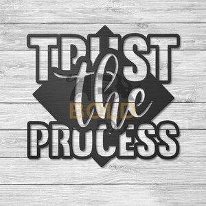 Trust the Process DXF & SVG - Etsy