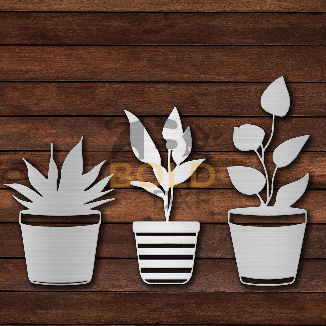 3 Pots DXF & SVG - Etsy