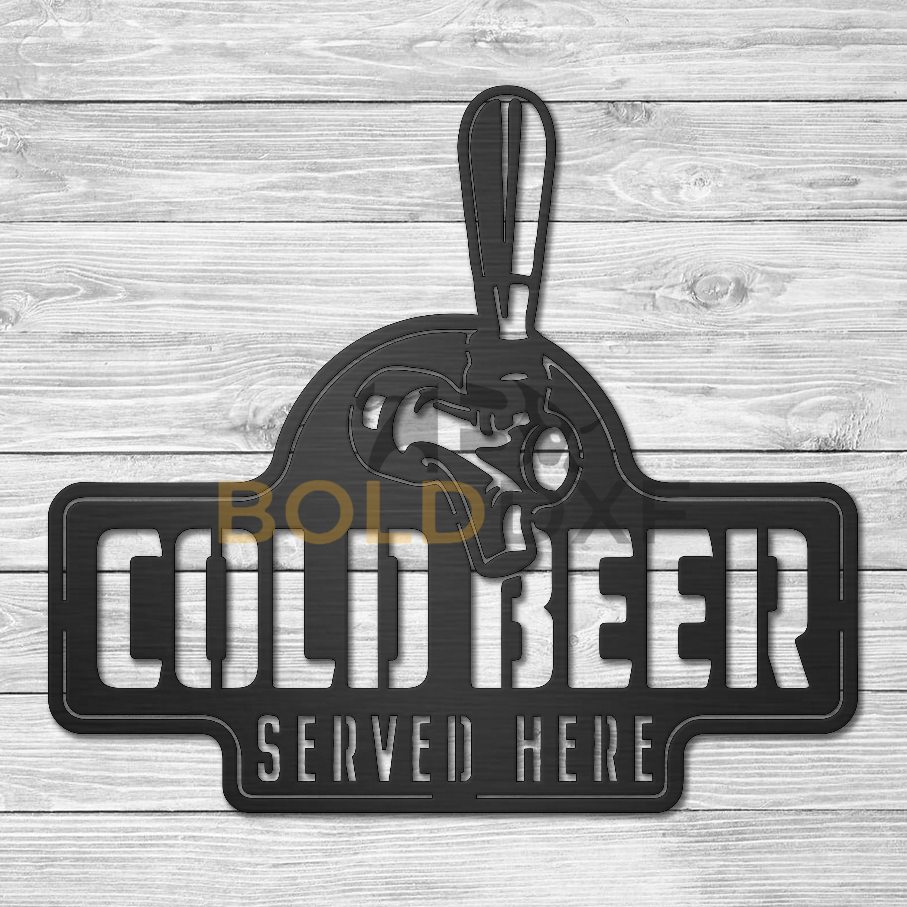 Cold Beer Served Here DXF & SVG - Etsy