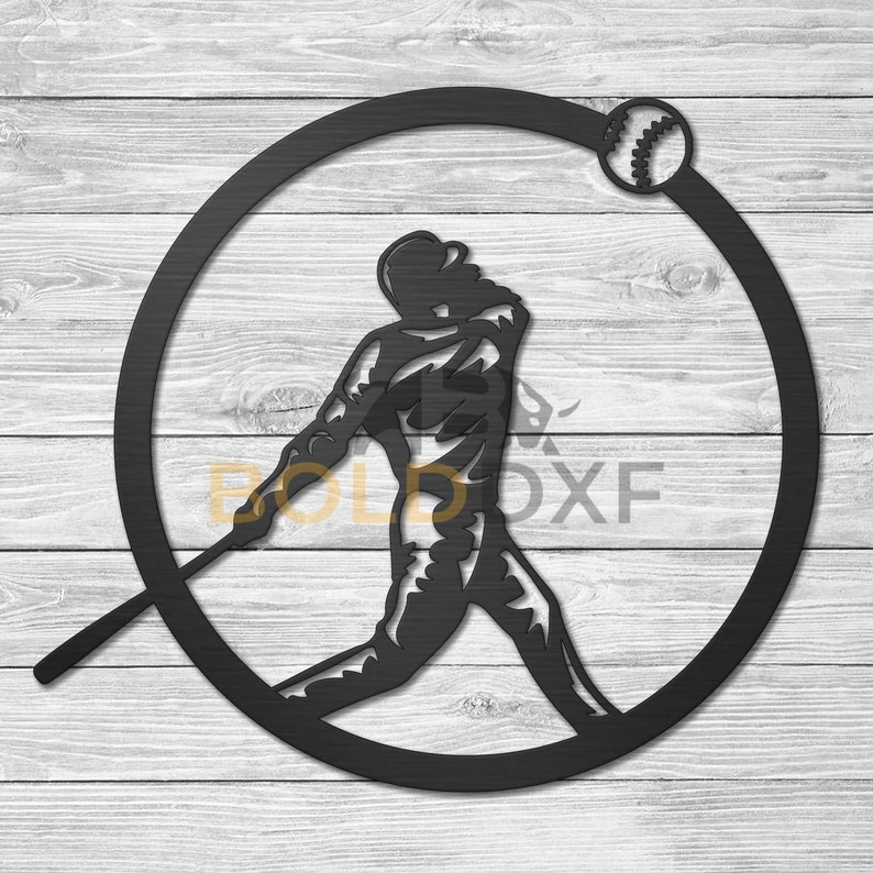 Baseball Batter DXF & SVG - Etsy