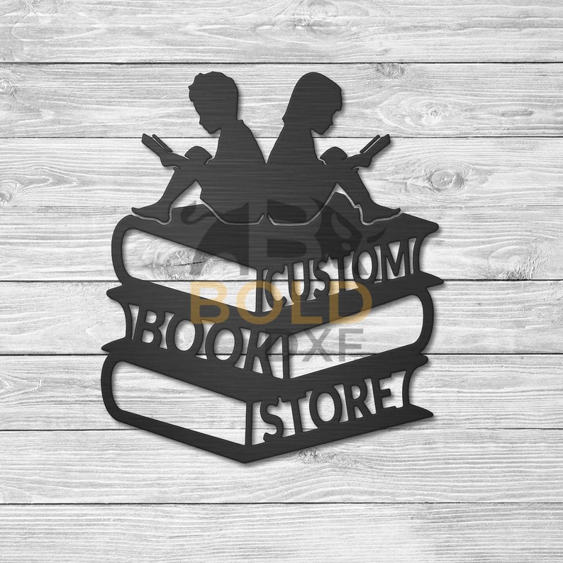 Book Store DXF & SVG - Etsy