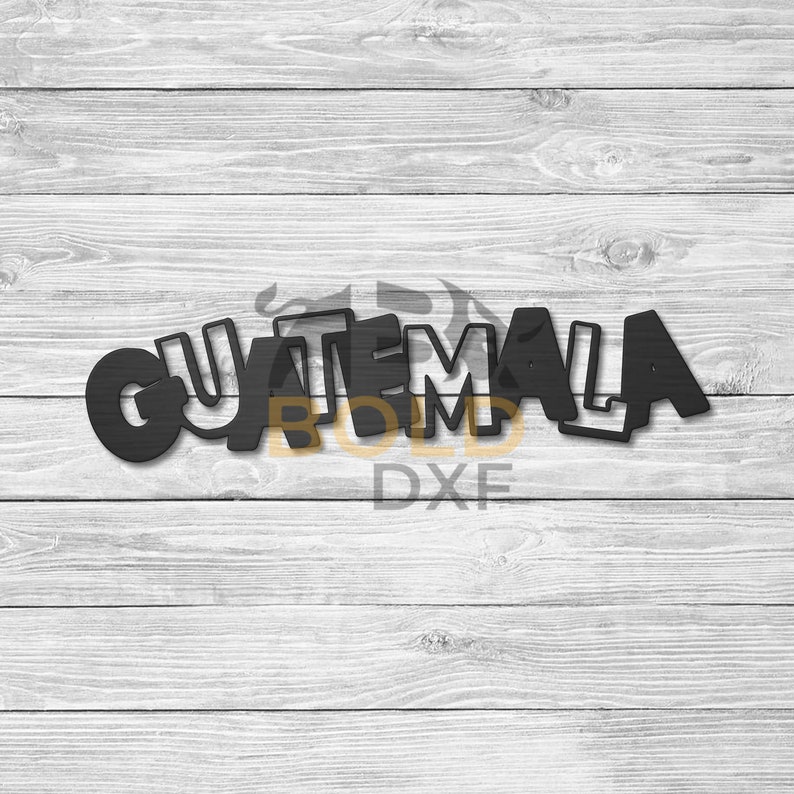 Guatemala Design 1 DXF & SVG - Etsy