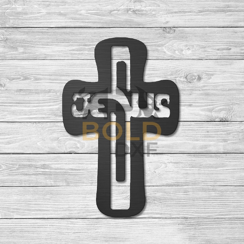 Jesus Cross DXF & SVG - Etsy