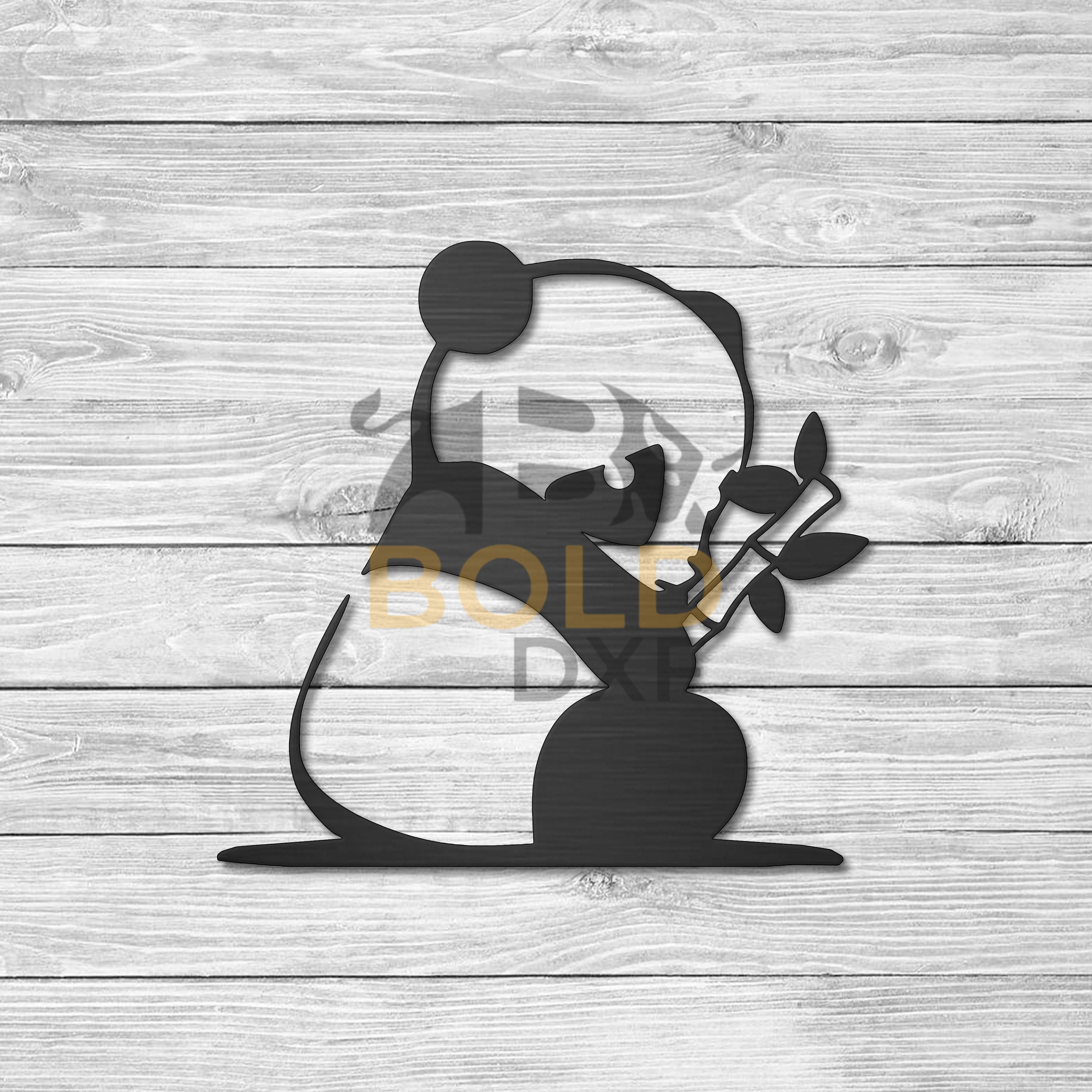 Panda DXF & SVG - Etsy