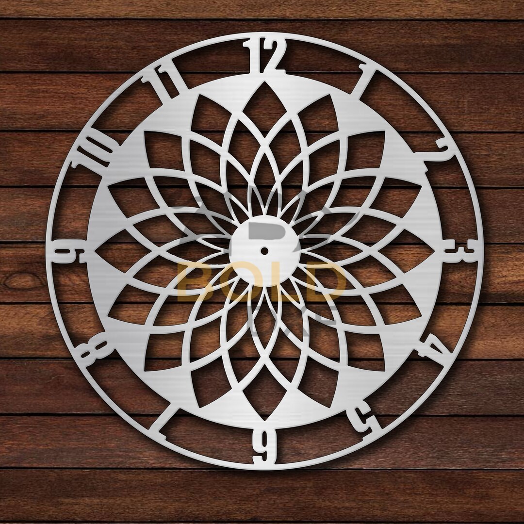 Clock - Mandala DXF & SVG - Etsy