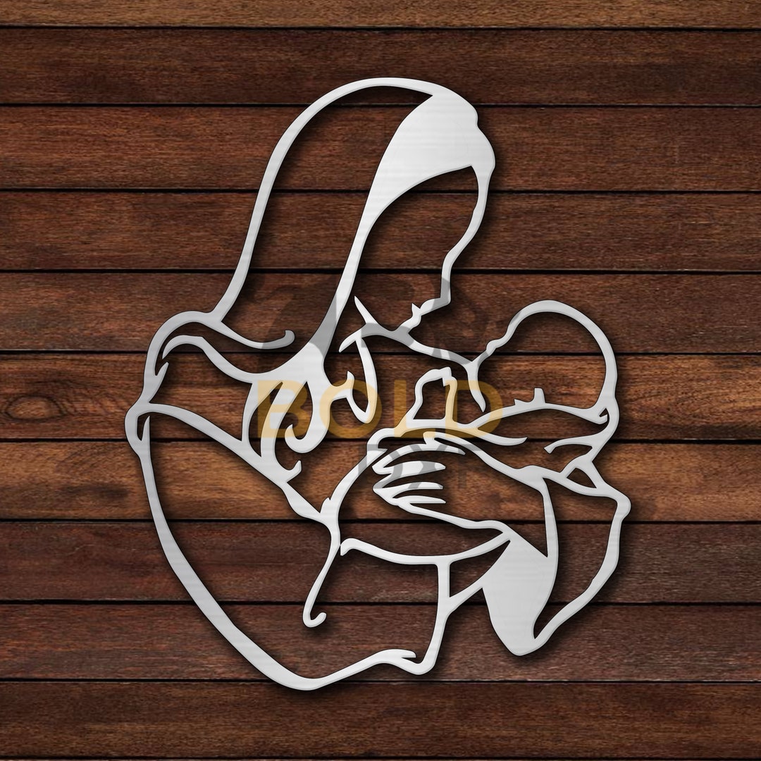 Mom and Child DXF & SVG - Etsy