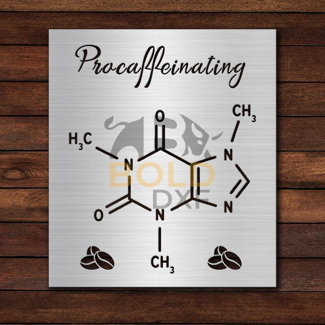 Procaffeinating DXF & SVG - Etsy