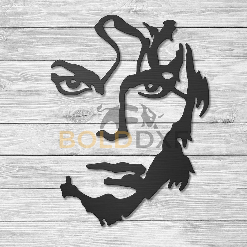 Michael Jackson Face DXF & SVG - Etsy