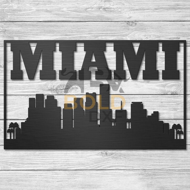 Miami DXF & SVG - Etsy