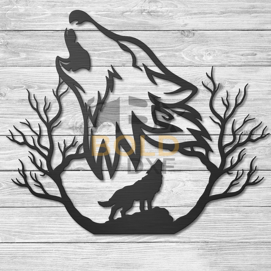 Wolf DXF & SVG - Etsy