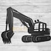 Excavator DXF & SVG - Etsy