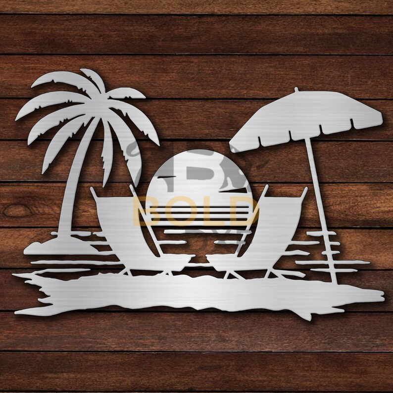 Beach Sunset Design 2 DXF & SVG - Etsy