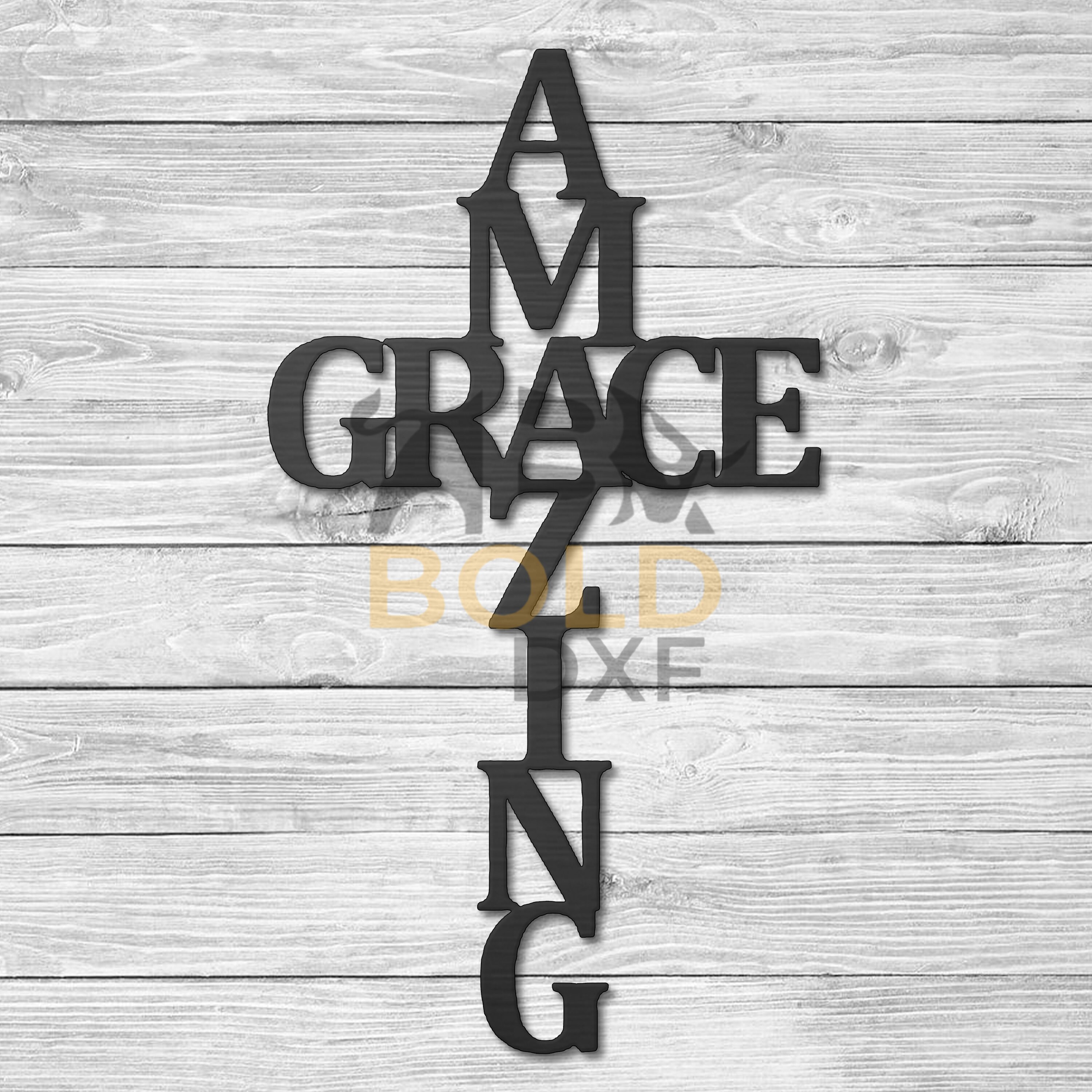 Amazing Grace DXF & SVG - Etsy